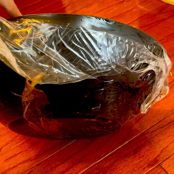 Kitchen | Nwt Wok With 2 Wooden Handles And Half Moon Metal Drain Rack ...